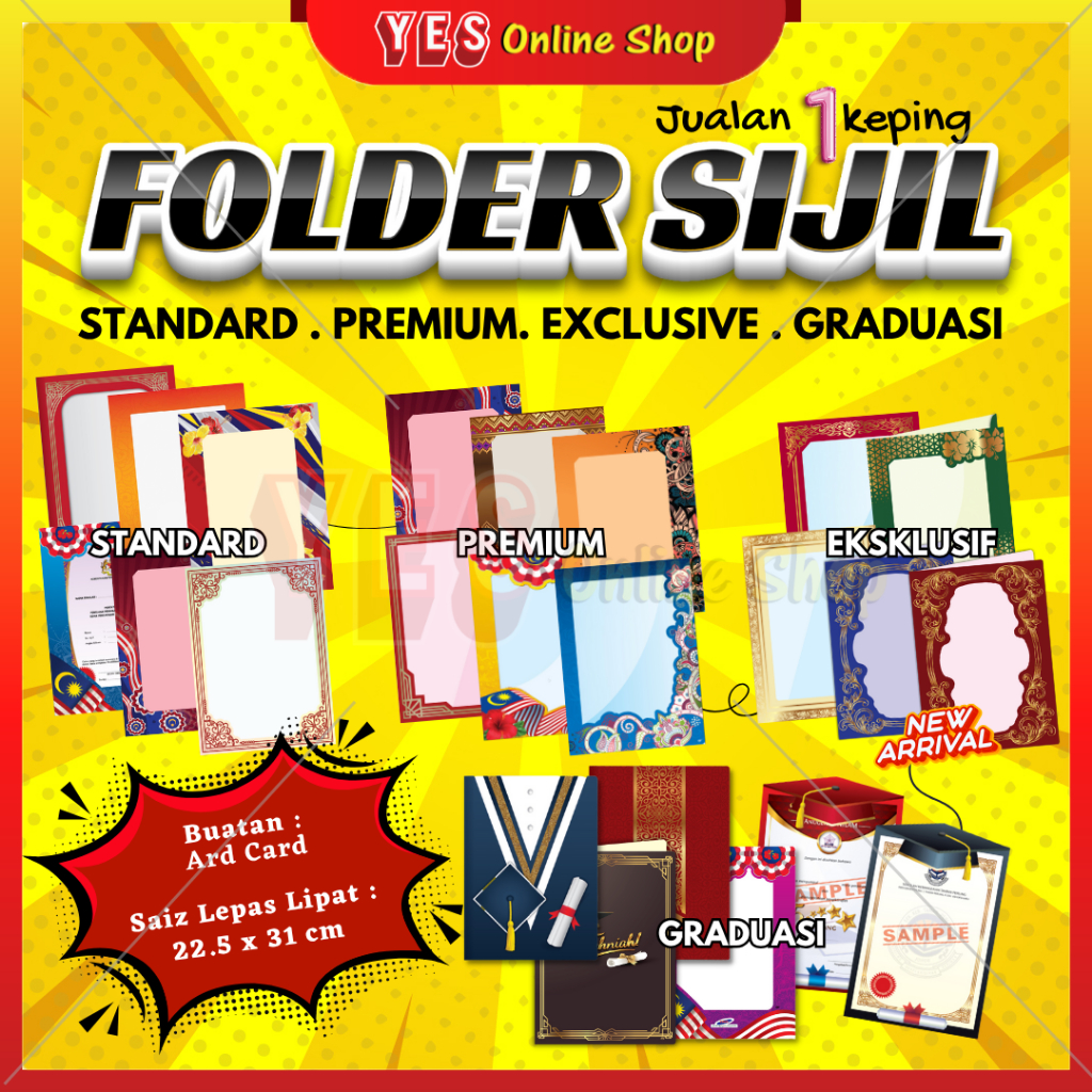 #TOP 1 FOLDER SIJIL GRADUASI / FOLDER SIJIL STANDARD A4 GRADUASI ...
