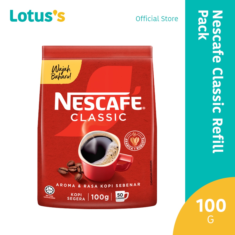 Nescafe Classic Refill Pack 100G | Shopee Malaysia