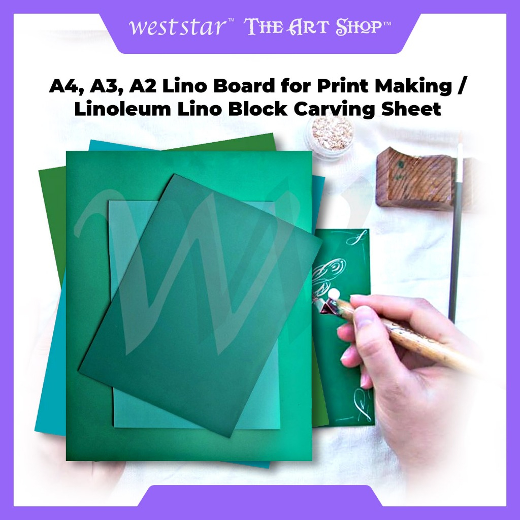 [Weststar] A4, A3, A2 Lino Board For Print Making Carving Board Lino ...