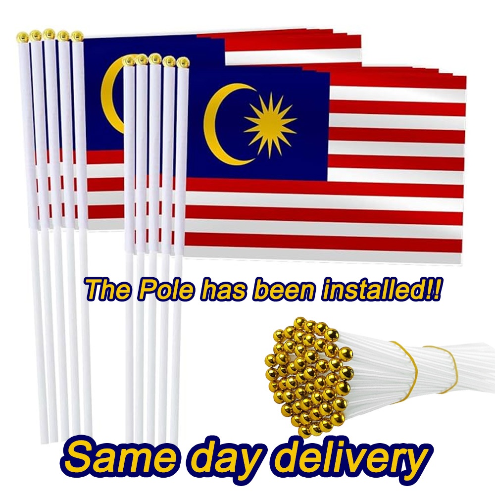 Ready Stock Malaysia Hand Flag/bendera Malaysia /Malaysian National ...