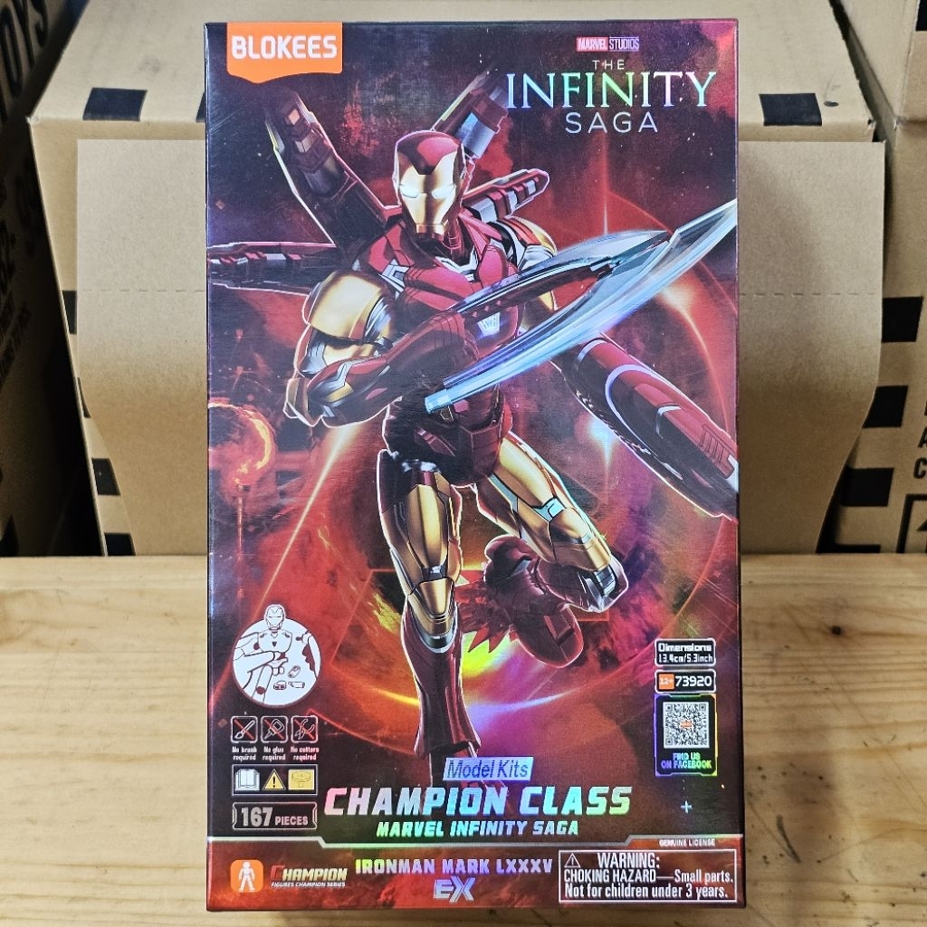 BLOKEES FIGURES MARVEL INFINITY SAGA | CHAMPION CLASS IRONMAN MARK ...