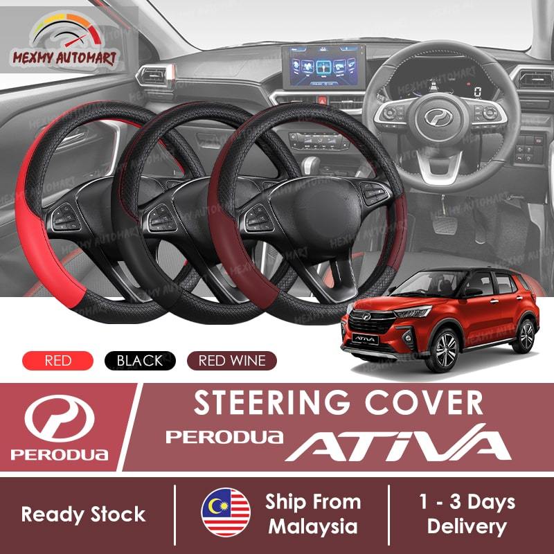 Perodua ATIVA Steering Cover Carbon Fiber Stereng Accessories Gear Up ...