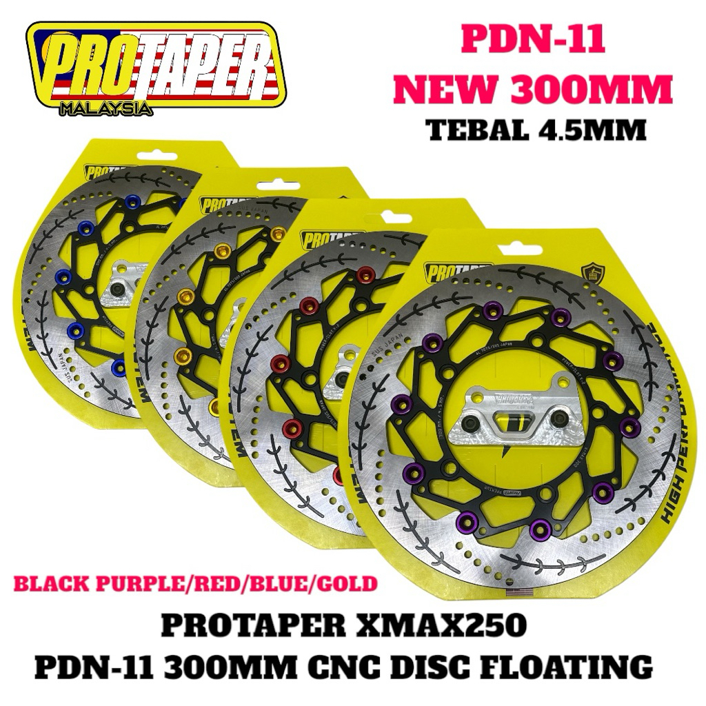 XMAX250 PROTAPER PDN-11 300MM CNC FLOATING DISC DESIGN IKUT TULANG SIAP ...