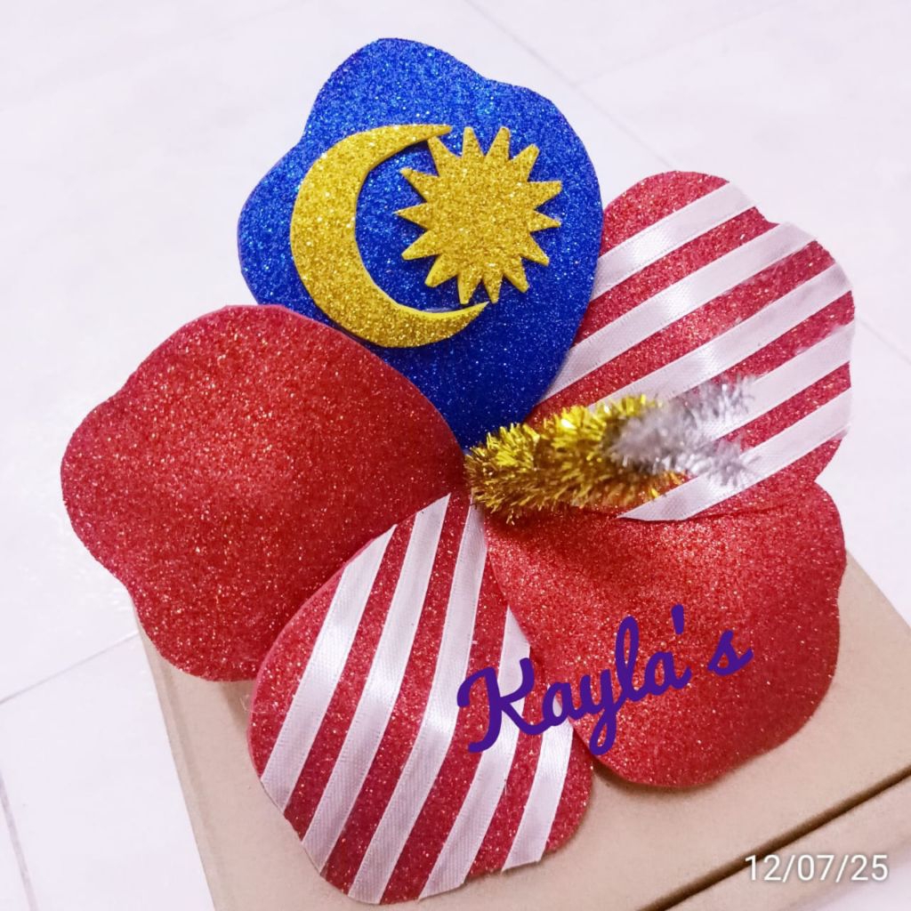 Bunga raya merdeka bendera Malaysia Jalur Gemilang(pin) | Shopee Malaysia