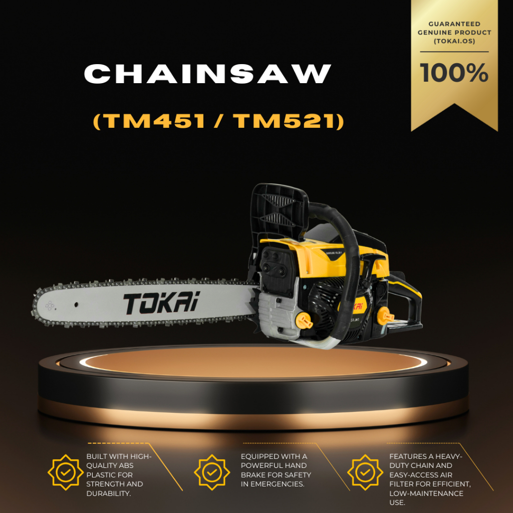 TOKAI CHAIN SAW TM521.M1 (20", 55CC) | Shopee Malaysia