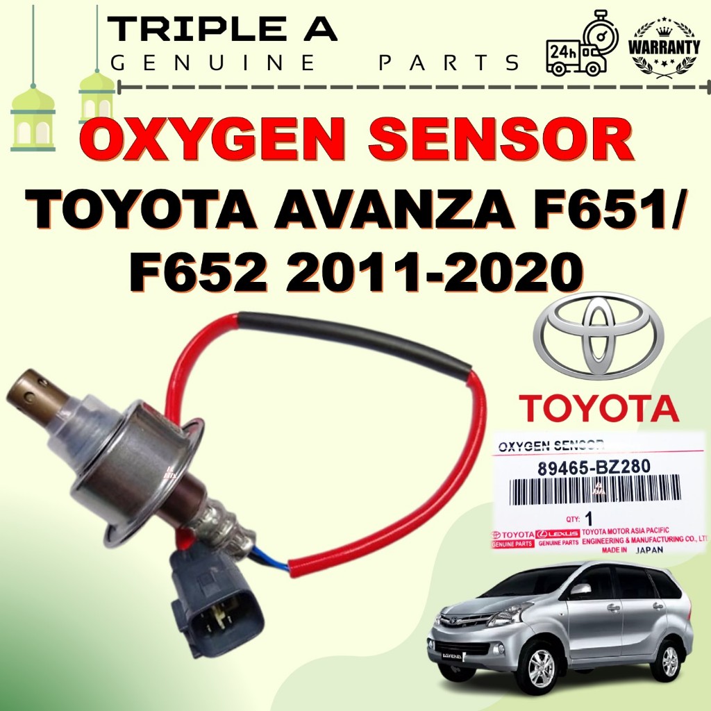 Original TOYOTA AVANZA F651/F652 2011-2020 OXYGEN SENSOR 4PIN 89465 ...