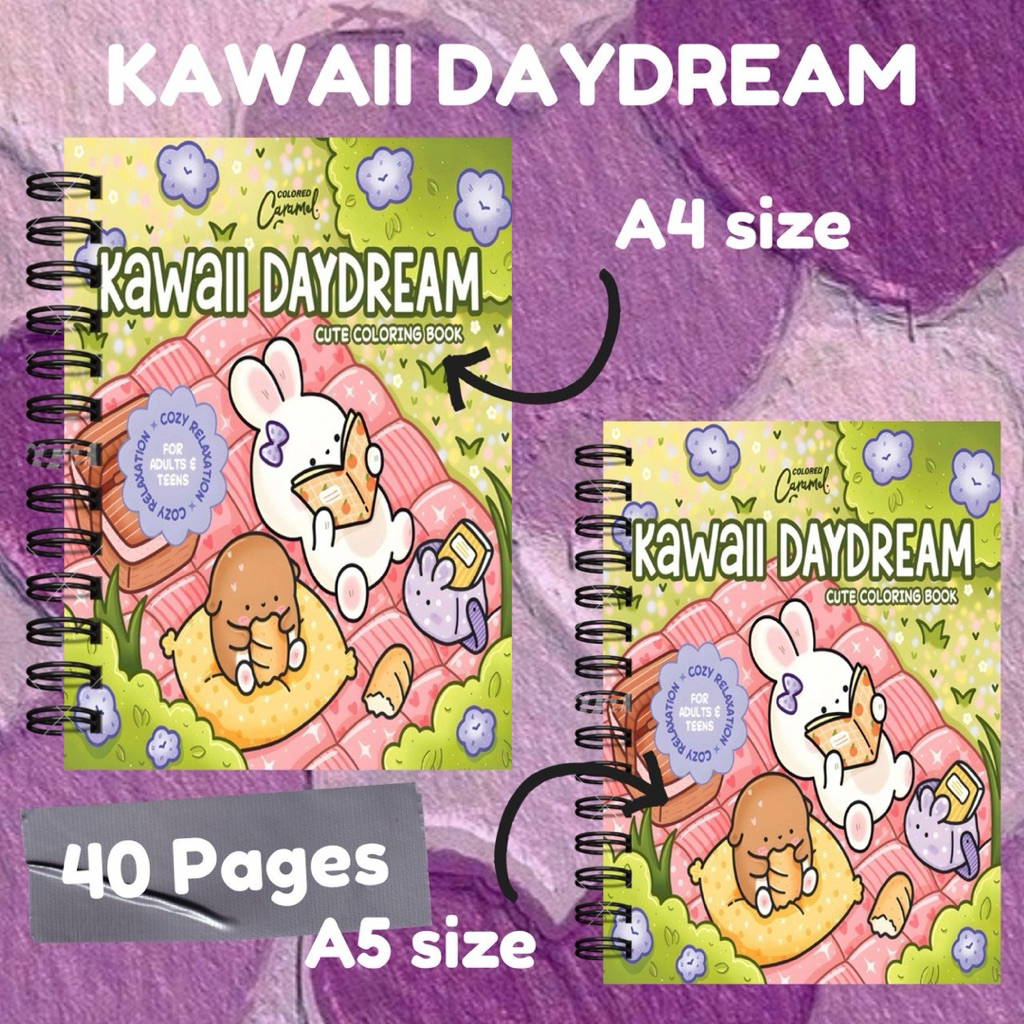 Kawaii Daydream Coloring book loose paper a cute and cozy coloring book ...