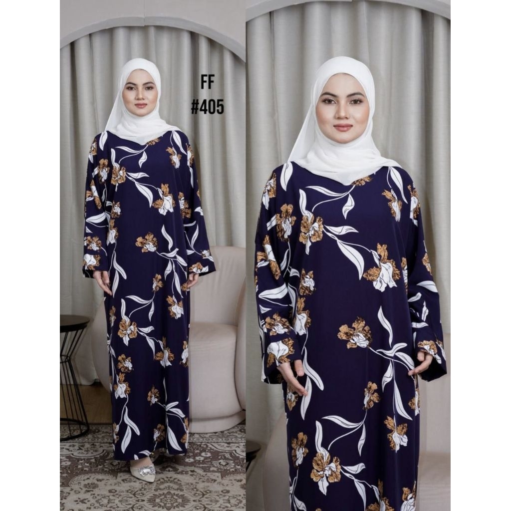 Jubah Kaftan Bercorak fit Plus Size | Shopee Malaysia