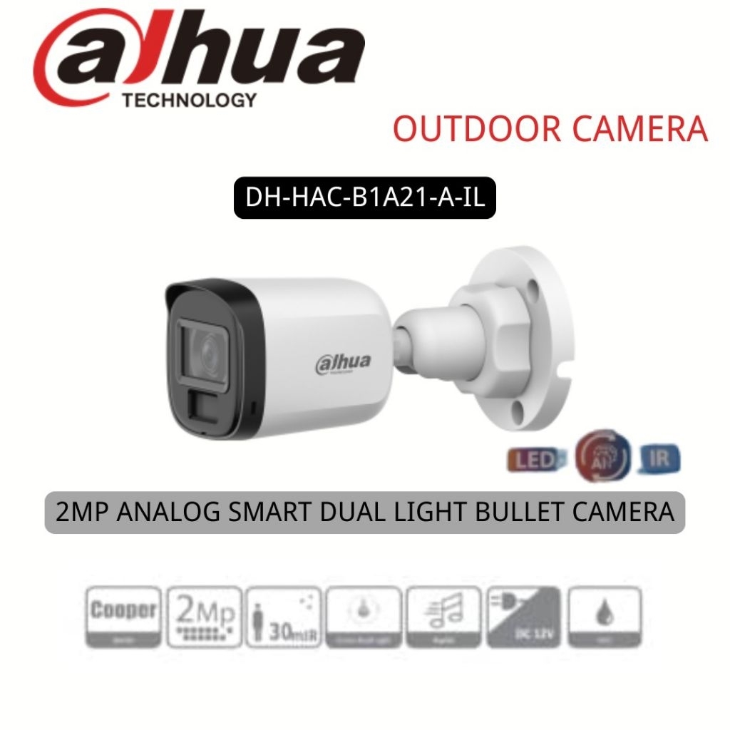 DAHUA 2MP 1080P SMART DUAL LIGHT HDCVI OUTDOOR BULLET CAMERA (DH-HAC ...
