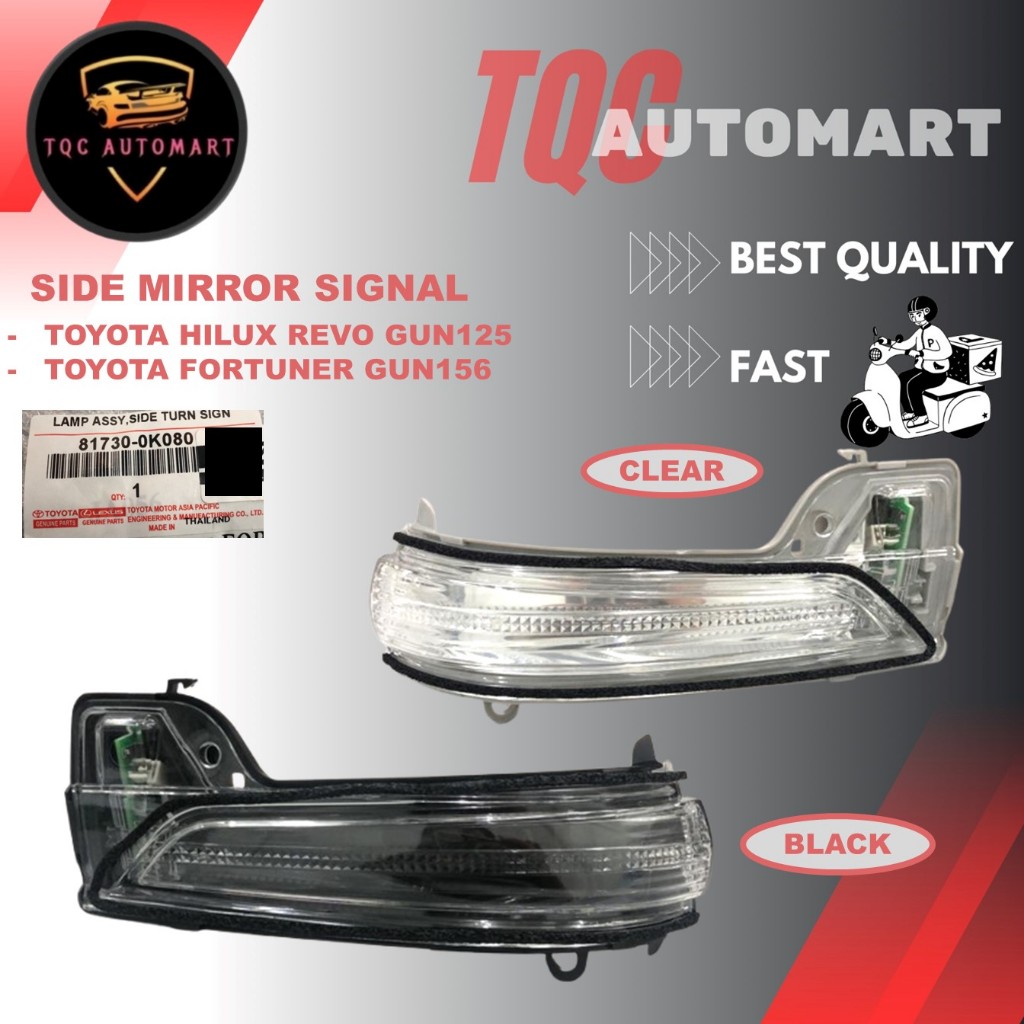 ORIGINAL TOYOTA HILUX REVO GUN125 / FORTUNER GUN156 SIDE MIRROR SIGNAL ...