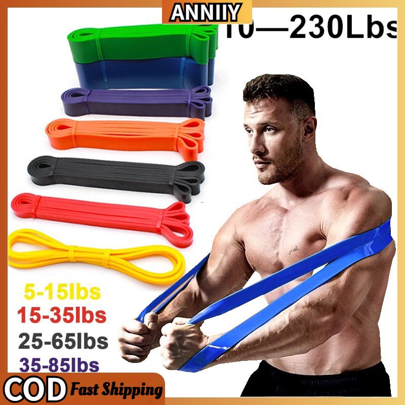 Resistance Bands Exercise Elastic Workout Ruber Loop Strength Rubber ...