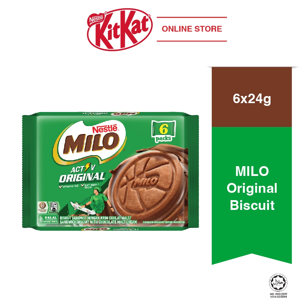 NESTLE MILO Original Biscuit Mulitpack (6x24g) | Shopee Malaysia