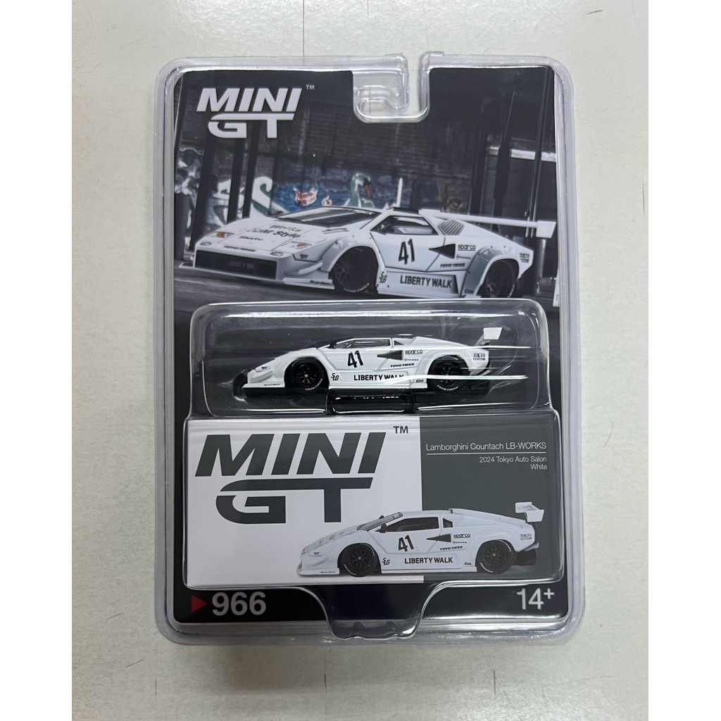 Mini GT Lamborghini Countach LB-Works 2024 Tokyo Auto Salon White ...