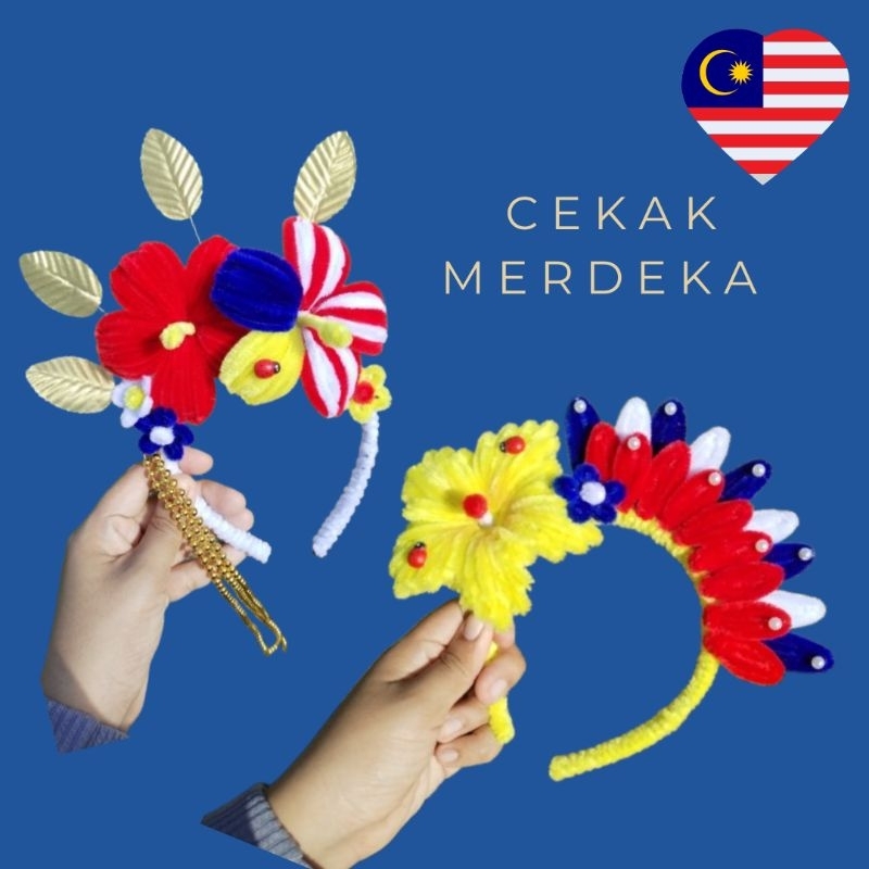 CEKAK SANGGUL MERDEKA Bunga raya bendera malaysia sambutan merdeka ...