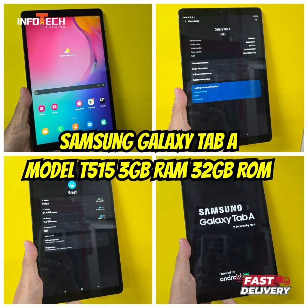 Telefon Tab Pintar 100% Original Used Tablet Pad Samsung Galaxy Tab A ...