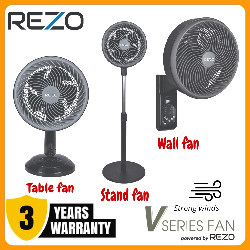 REZO V SERIES 8 INCH TABLE/WALL/STAND FAN KIPAS | Shopee Malaysia