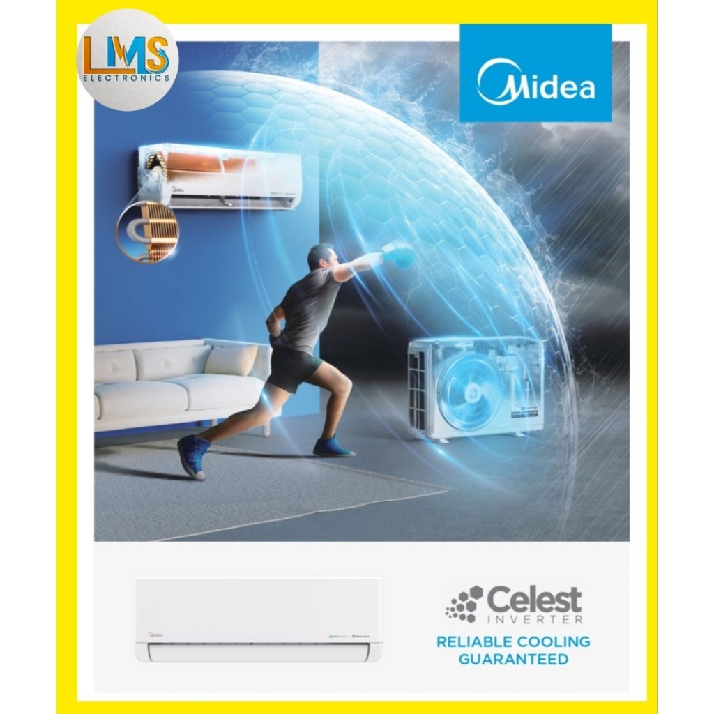 MIDEA 1HP AI INVERTER AIRCOND MSCE10CRFN8 | Shopee Malaysia