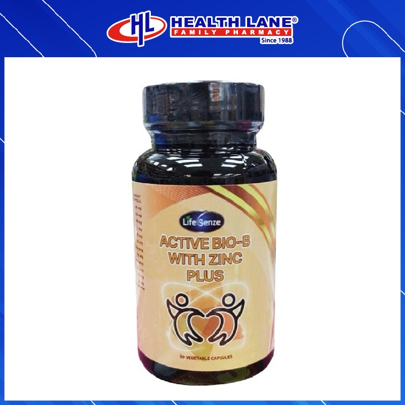 HLP Lifesenze Active Bio-B With Zinc Plus Capsule Vitamin B1/B2/B3/B5 ...
