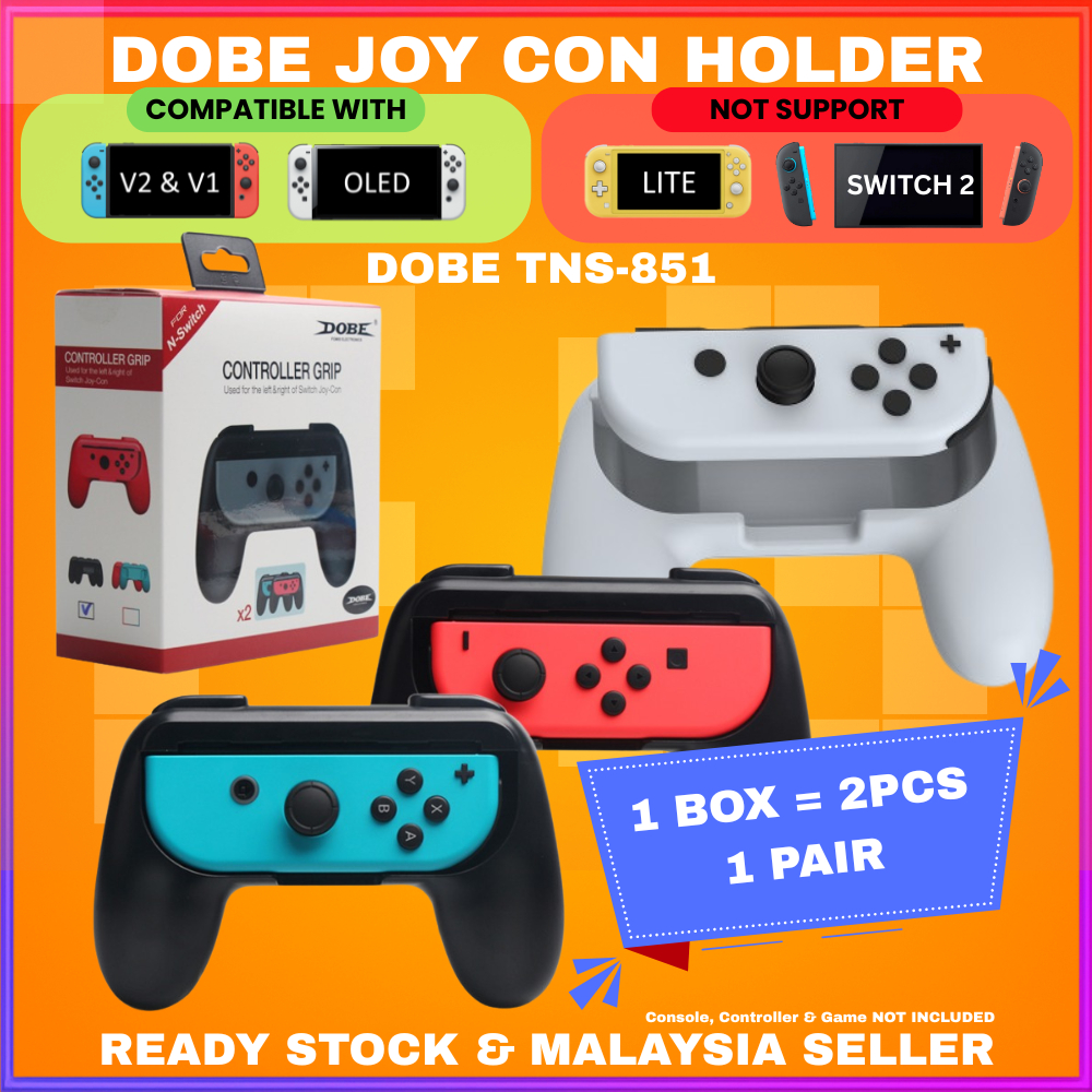 1 PAIR Nintendo Switch OLED Joy Con Holder Controller Grip Handle Left ...