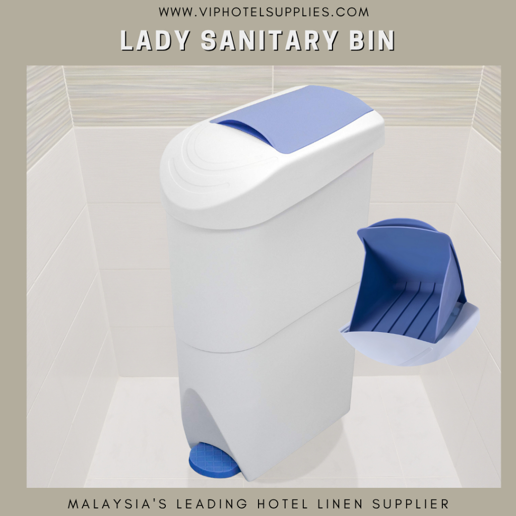 VIP Lady Sanitary Bin PP Blue Standard 18L For Bathroom Sanitary Pad ...