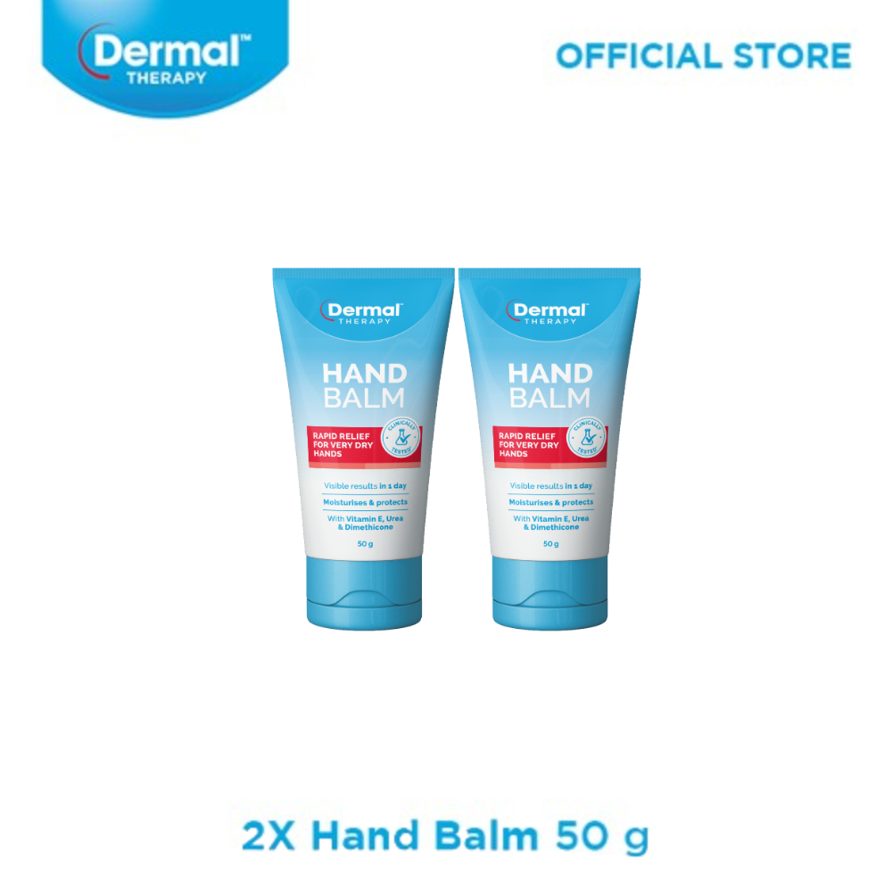 [Bundle Pack] Dermal Therapy Hand Balm 50g Relieve Very Dry, Cracked ...