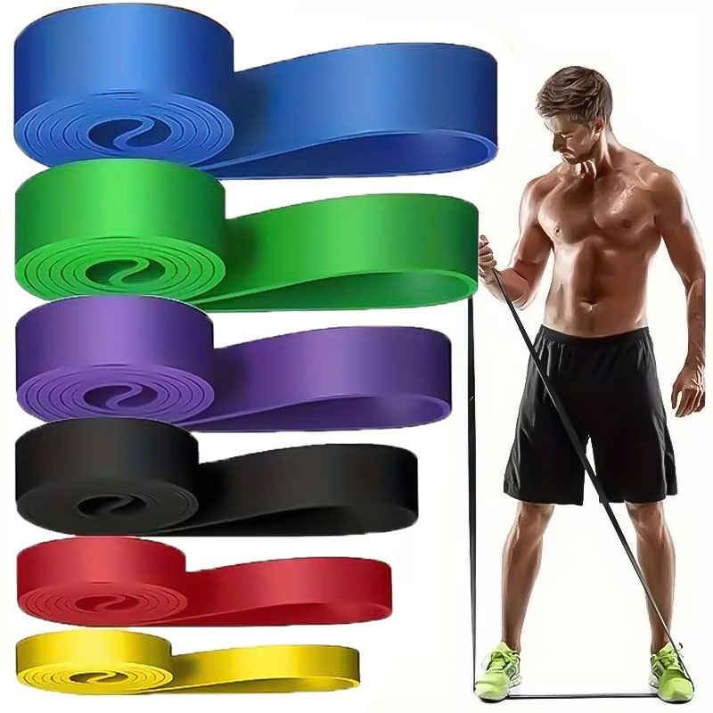 Natural Latex Resistance Band - Elastic Exercise Band for Yoga, Pull ...
