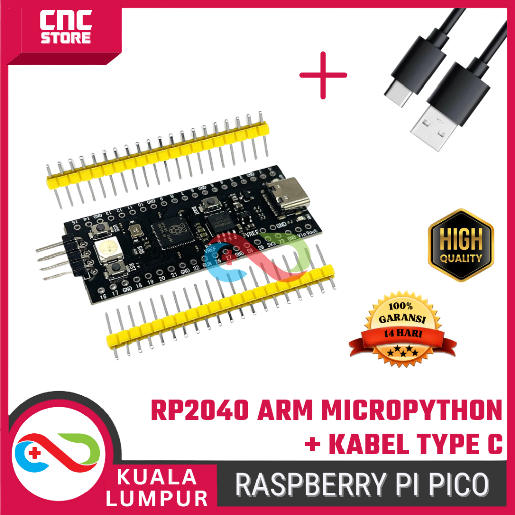 Raspberry Pi Pico RP2040 ARM Microcontroller Board dengan MicroPython ...
