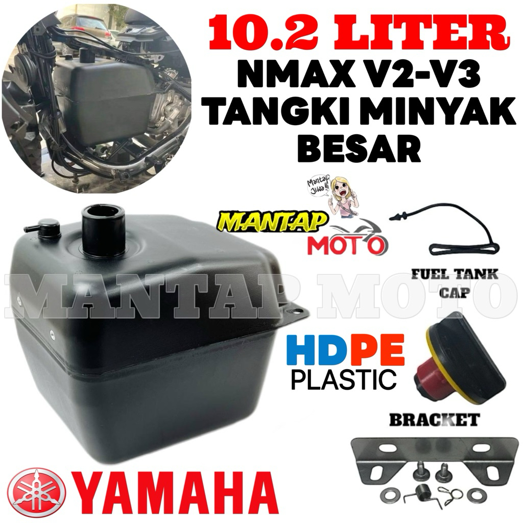 YAMAHA NMAX155 V2 V3 BIG FUEL TANK 10.2L ( HDPE PLASTIC ) NMAX TANGKI ...