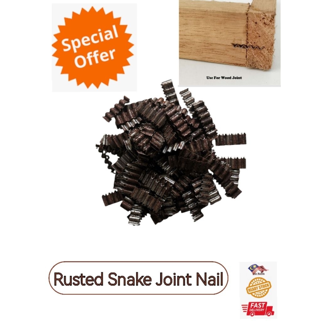 **Offer** Rusted / Karat 9.5mm(3/8") 100pcs Corrugated Wood Joint Nail ...