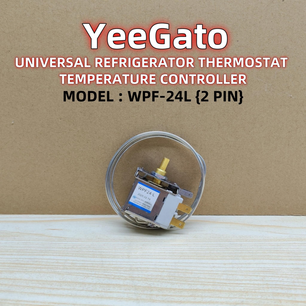 [WPF-24L] {2 PIN} UNIVERSAL REFRIGERATOR THERMOSTAT TEMPERATURE CONTROLLER FREEZER CHILLER ...