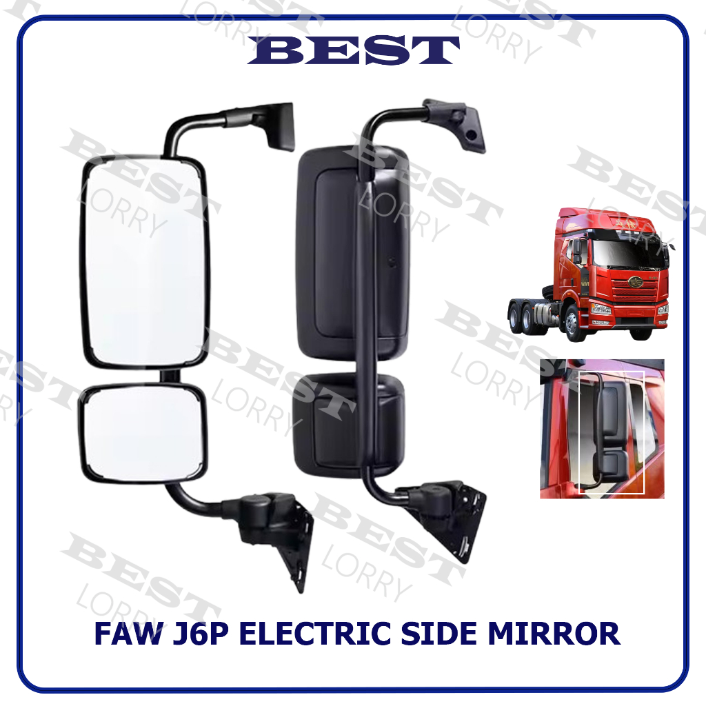 FAW JP6 TRUCK ELECTRIC SIDE MIRROR SPARE PARTS LORI TRAK | Shopee Malaysia