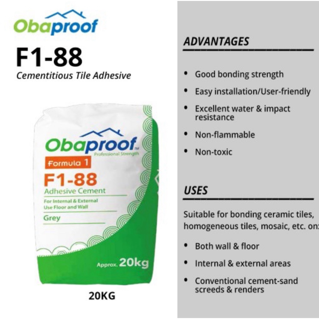 Cap Oba Super Render 3 In 1 (331) - 25KG Ready Mix Cement / Simen Sedia ...