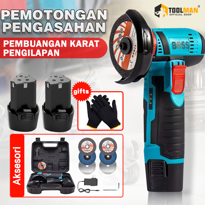 5-Year-Warranty 18V Cordless Angle Grinder Rechargeable Grinding ...