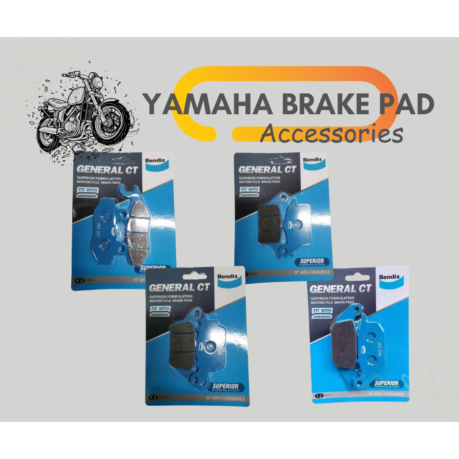 ORI 100% BENDIX BRAKE PAD YAMAHA LC135 Y15 Y16 Y125ZR HONDA WAVE 125 ...