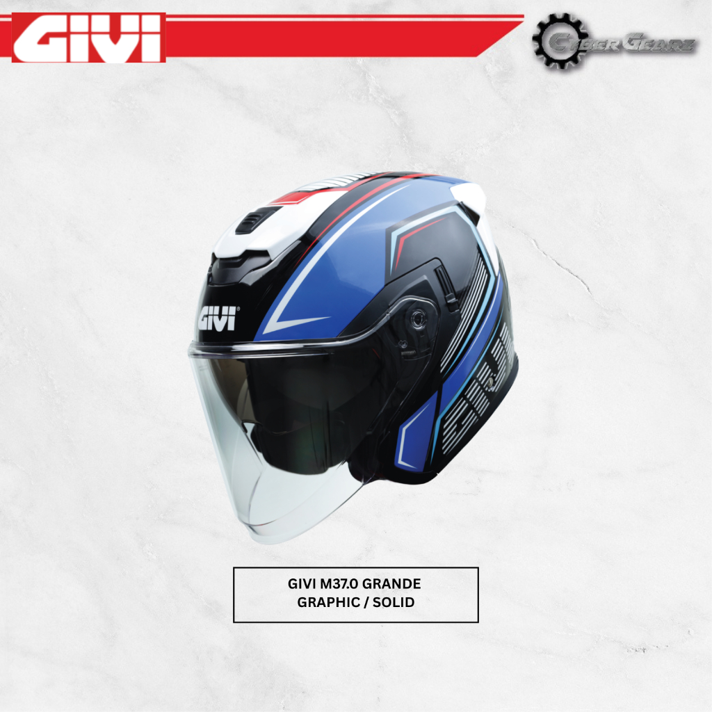 *NEW ARRIVAL* GIVI M37.0 GRANDE GRAPHIC OR SOLID DESIGN HELMET | Shopee ...