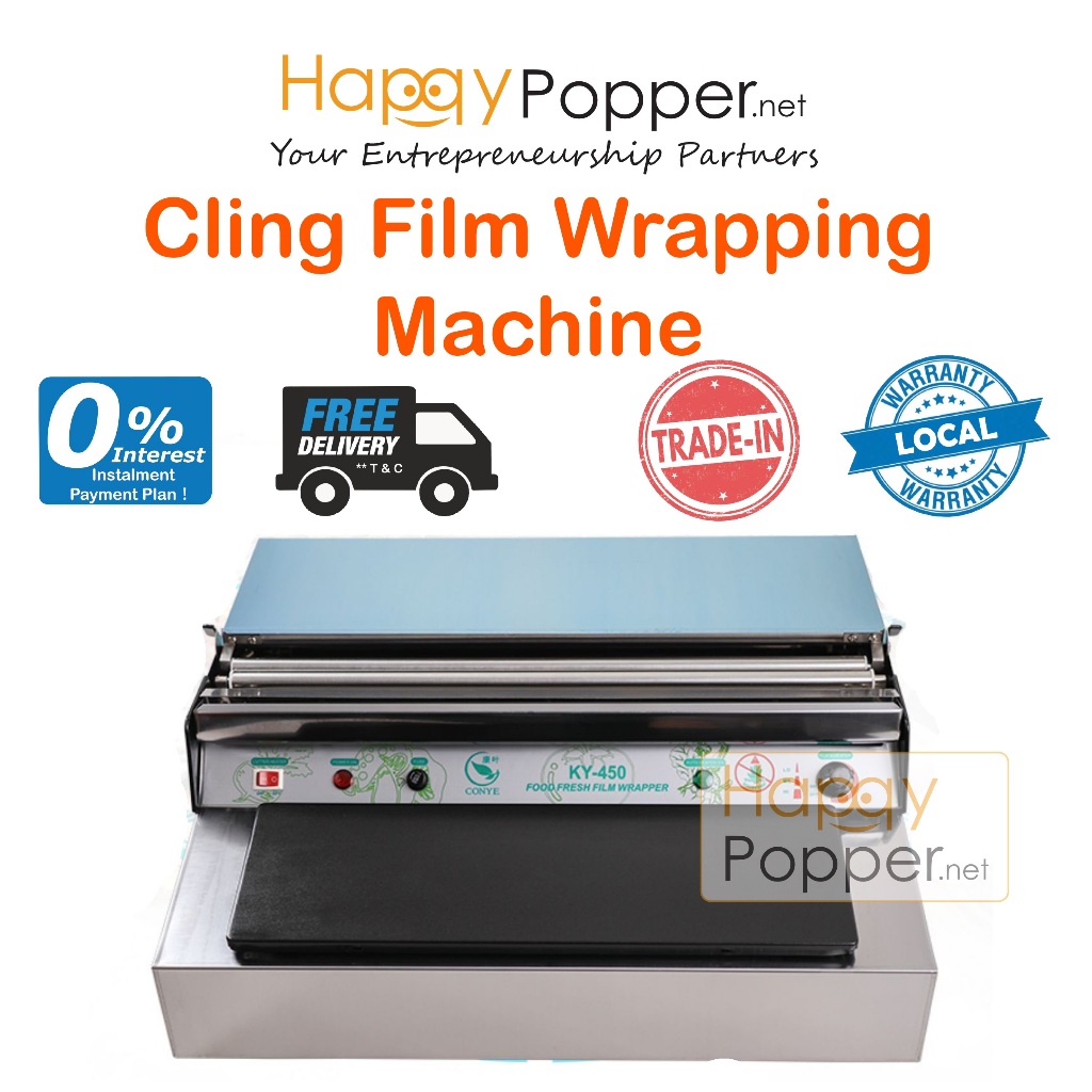 Happypopper Cling Film Cutter Fresh Supermarket Vege Packing Food Hand ...
