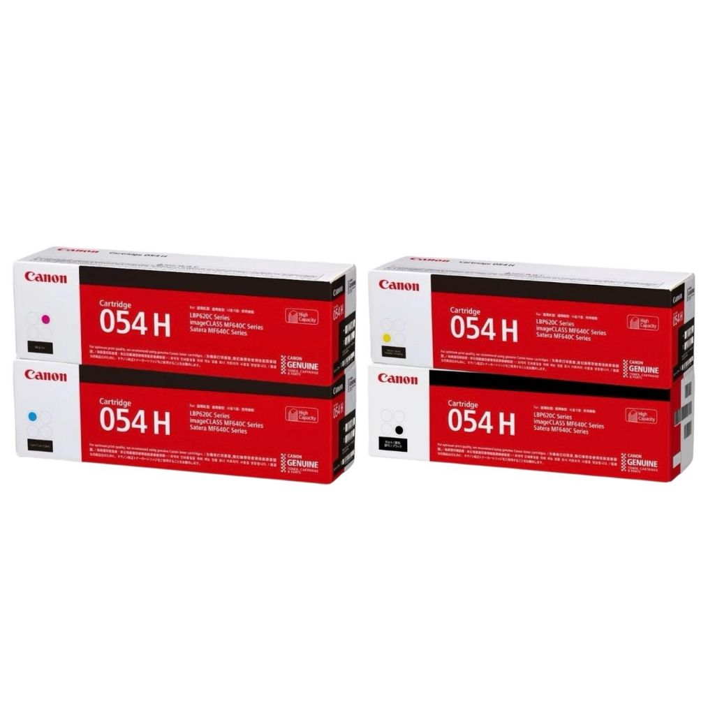 Canon 054H Cart 054H Colour Laser Toner Cartridge Black / Cyan / Yellow ...