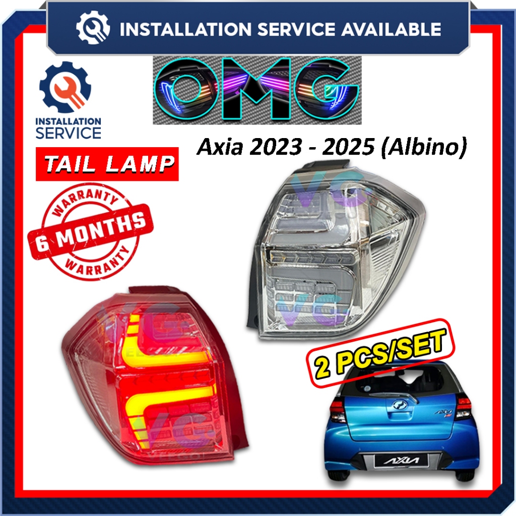 Perodua Axia 2023 - 2025 Design Dynamic Tail Lamp With Signal Running ...