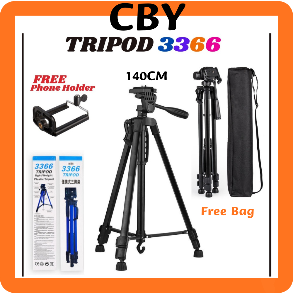 Tripod 3366 Lightweight Aluminium Alloy Tripod Stand Handphone ...