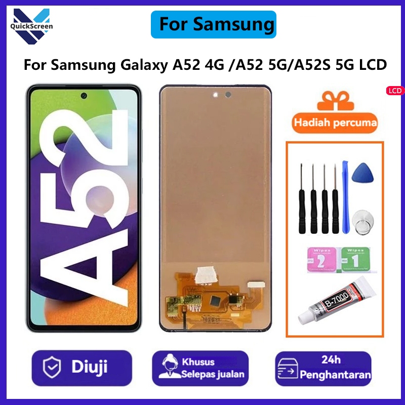 【QuickScreen】Original For Samsung Galaxy A52 4G A525F/A52 5G A526B/A52S ...