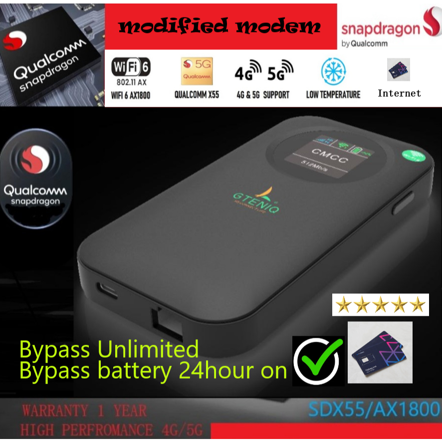 Gteniq iQ03X55 support all sims 4G/5G NSA/SA mifis/home router 4G/5G Broadband 1000Mbps mifi ...