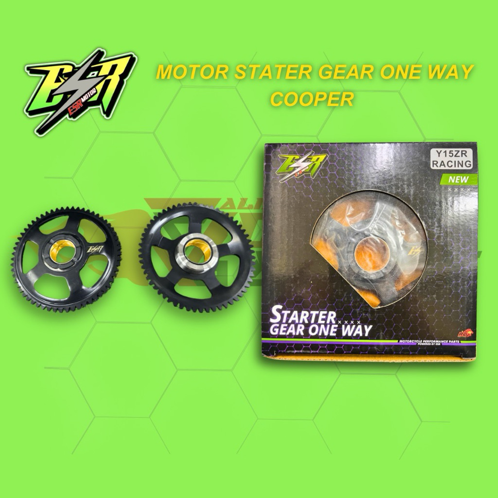 ESR MOTOR STATER GEAR ONE WAY COOPER Y15 / Y16 / MT15 / R15 / LC5S ...