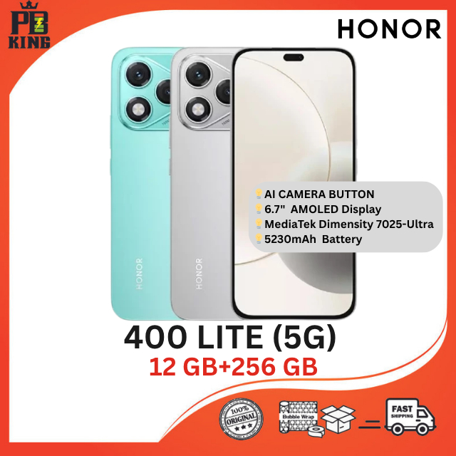 HONOR 400 Lite 5G (12GB+256GB) 6.7” 120Hz AMOLED FHD+ I Dimensity 7025-Ultra I 35W HONOR ...