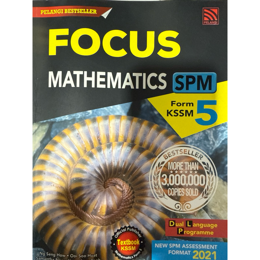 USE - Form 5 FLP Focus Mathematics SPM KSSM ISBN 9789672965633 | Shopee ...