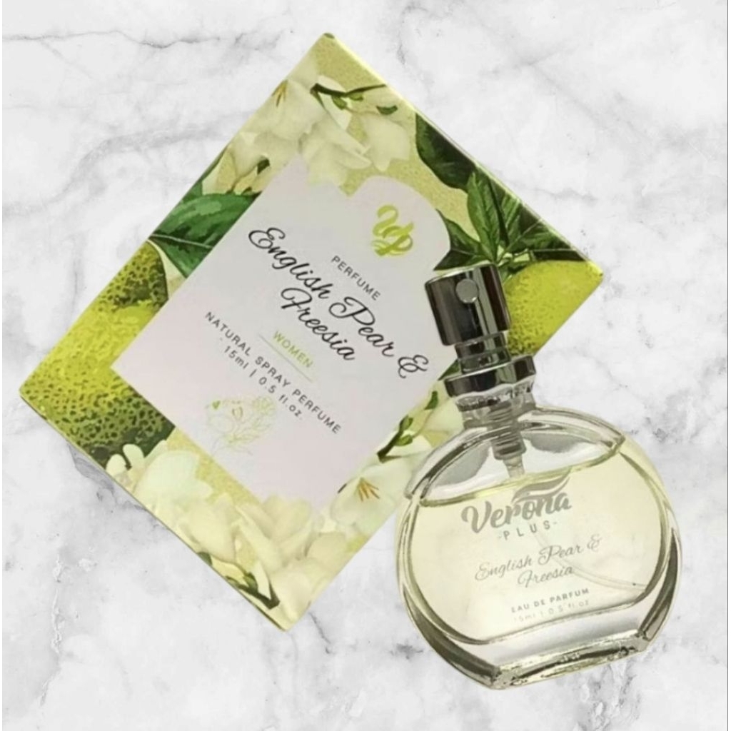 VERONA PLUS Natural Spray Perfume English Pear & Freesia 15ml | Shopee ...