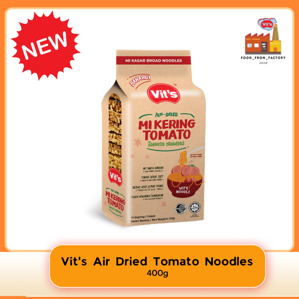 NEW Vit's Air Dried Tomato Noodles / Mi Kering Tomato 400g (10 Cakes) | Shopee Malaysia