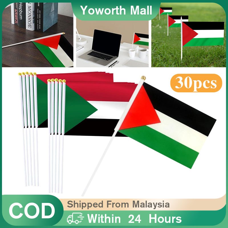 30pcs Hand Flag Palestine Bendera Tangan Palestine / Palestine Hand ...