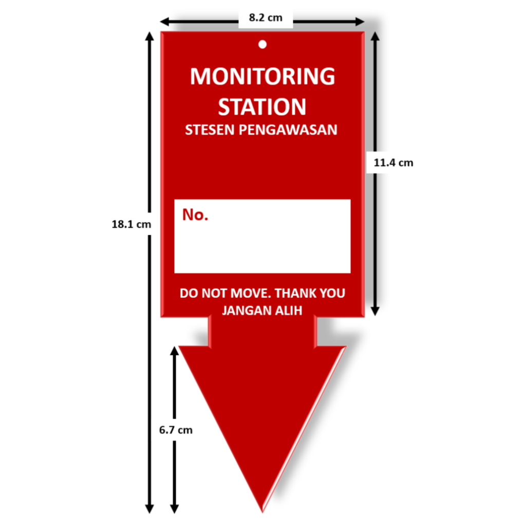 Rodent Bait Station Indicator Sign Board. Tag | Shopee Malaysia