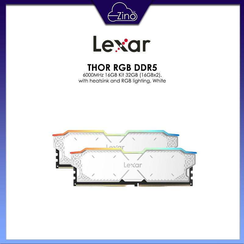 Lexar Thor U-DIMM DDR5 6000 16GB Kit 32GB (16GBx2),with heatsink and ...