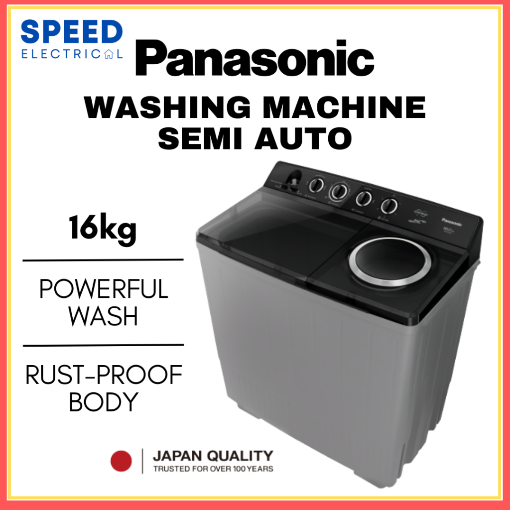[SABAH ONLY] PANASONIC WASHING MACHINE 16KG SEMI-AUTO WASHER NA-W16XG2 ...